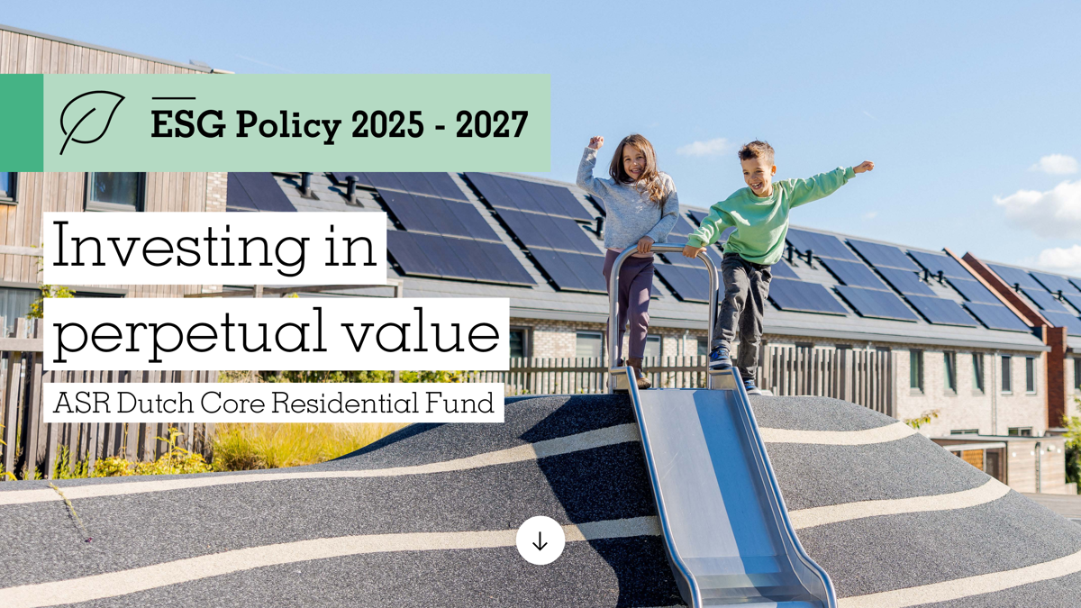 ESG beleid ASR Dutch Core Residential Fund 2026-2028