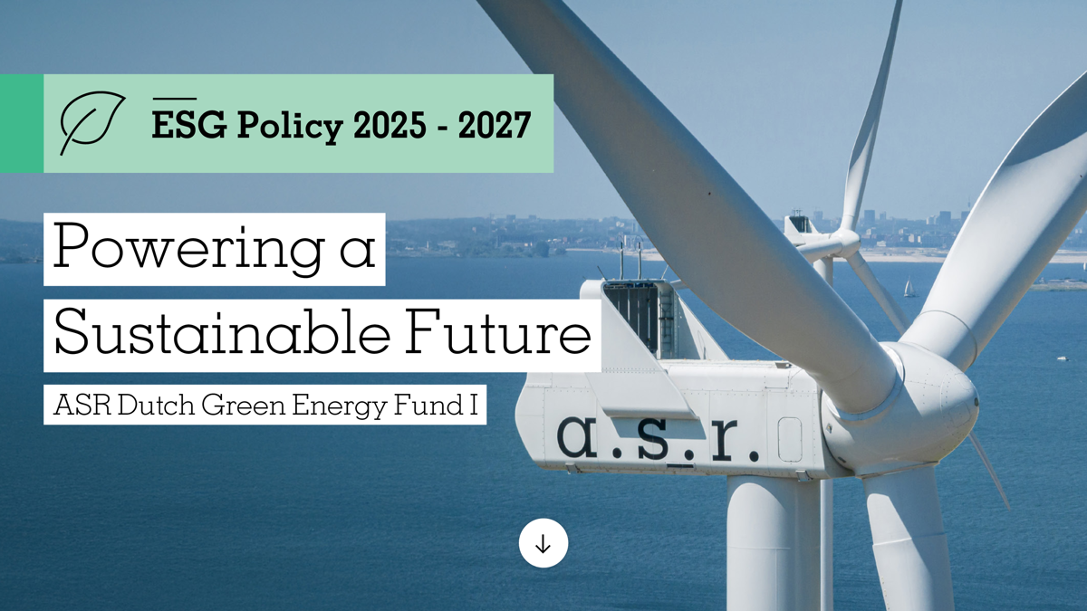 ESG beleid ASR Dutch Green Energy Fund I 2026-2028